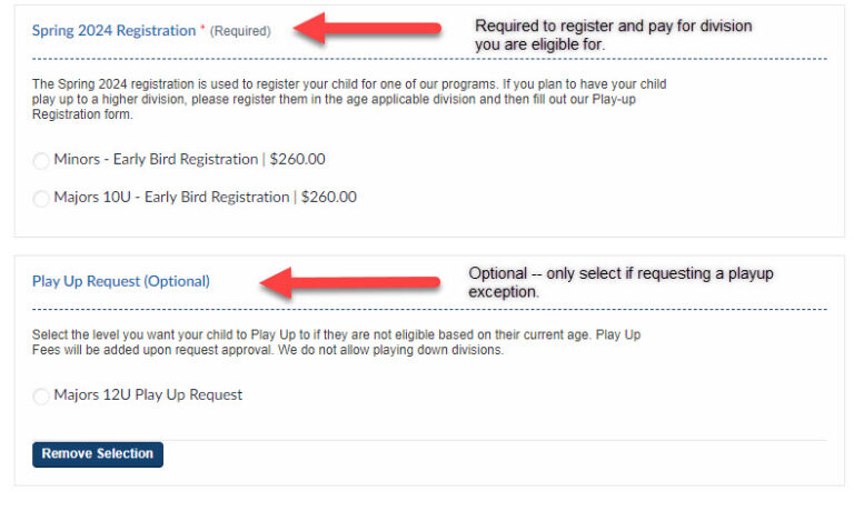 Registration - Scottsdale Cal Ripken for Players and Coaches